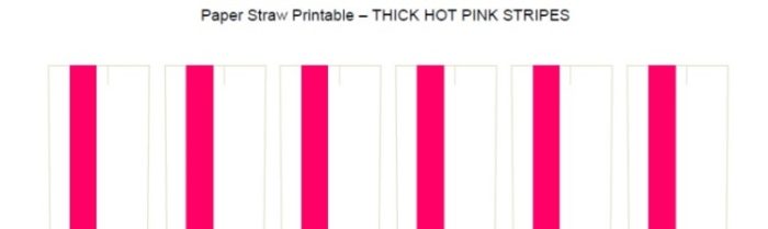 Valentine’s Day Paper Straw Templates