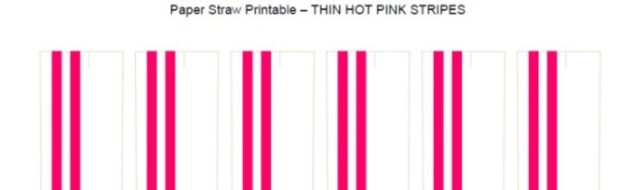 Valentine’s Day Paper Straw Templates