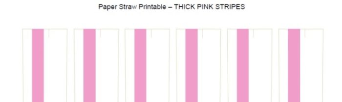 Valentine’s Day Paper Straw Templates