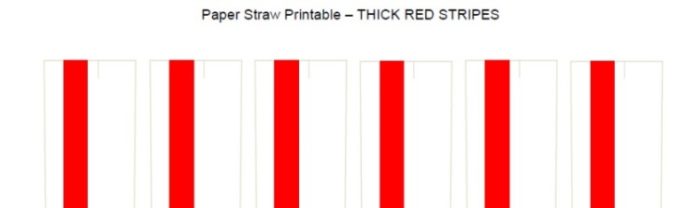 Valentine’s Day Paper Straw Templates