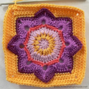 Block 7: Eight Pointed Flower {Photo Tutorial}