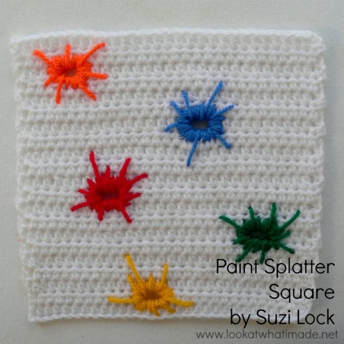 Paint Splatter Square