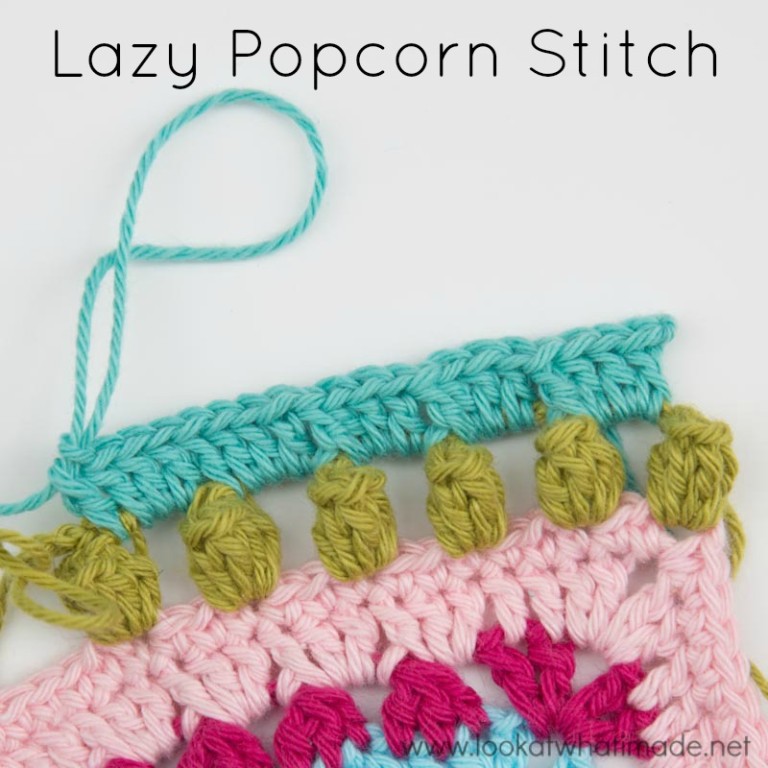 How to Crochet: Lazy Popcorn Stitch {No Removing Your Hook}